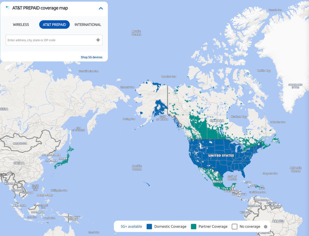 USA, Canada & Mexico Prepaid Travel eSIM Card - AT&T – Slow Boat